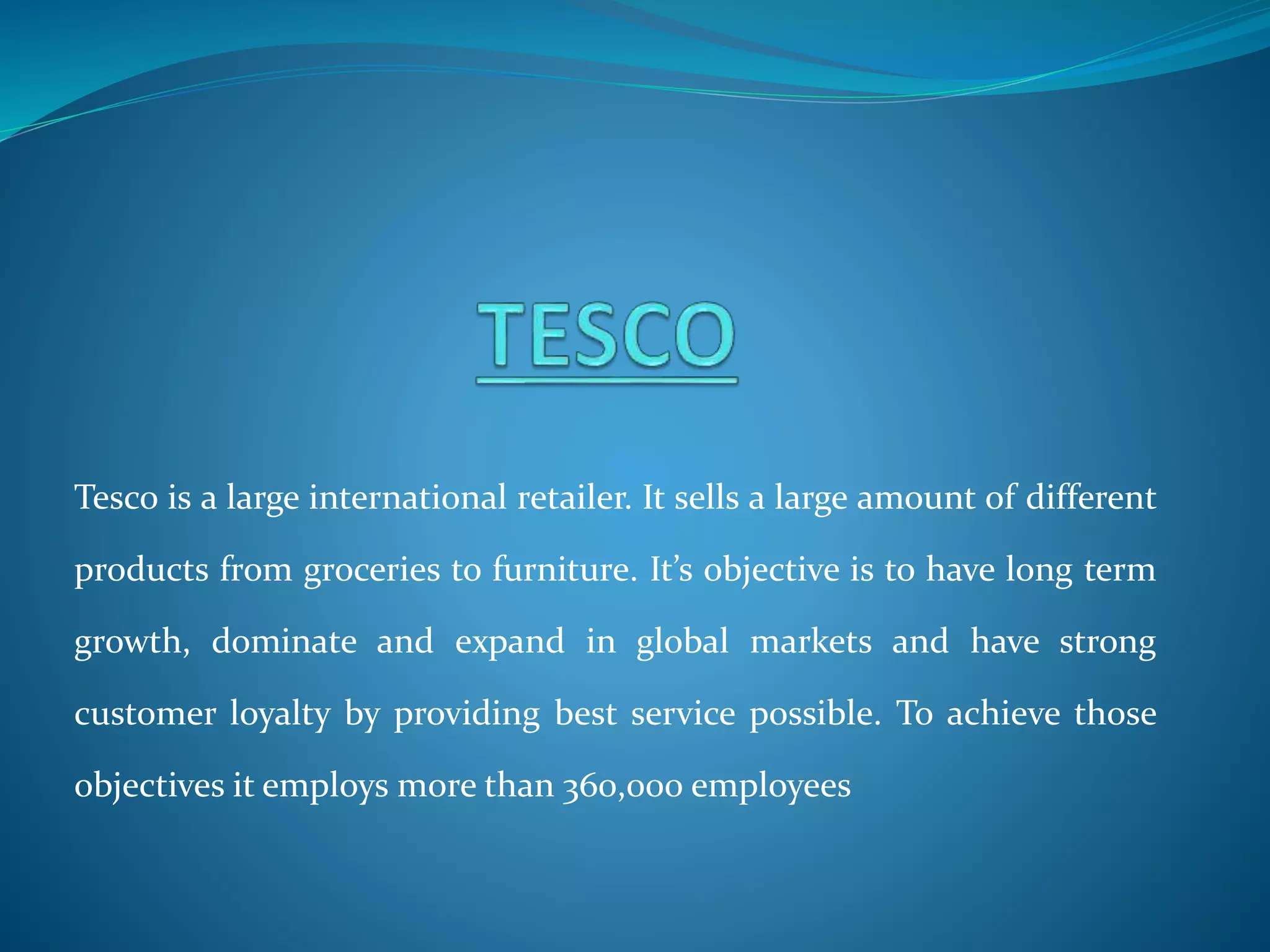 Tesco slide | PPTX