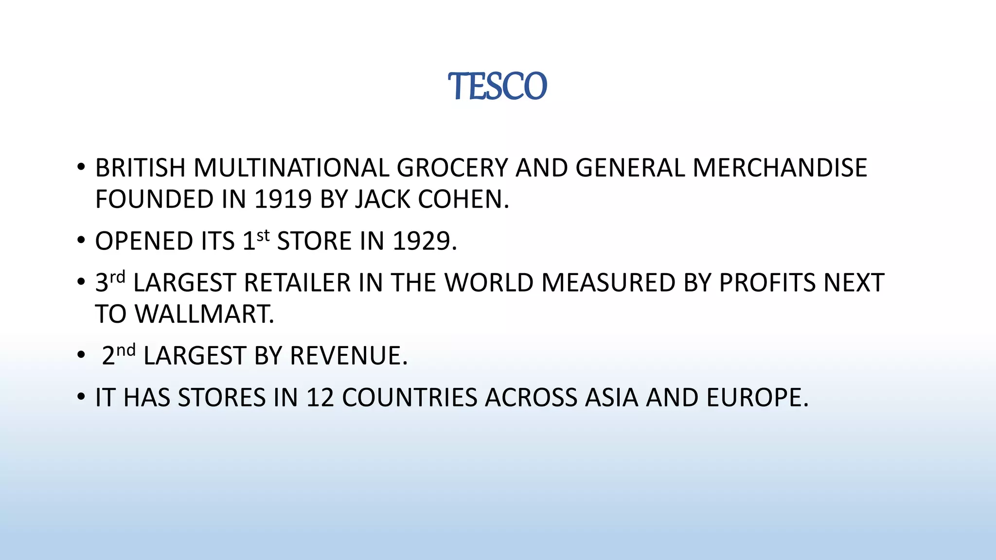 Tesco supply chain | PPTX