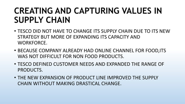Tesco supply chain | PPTX | Retail Industry | Industries