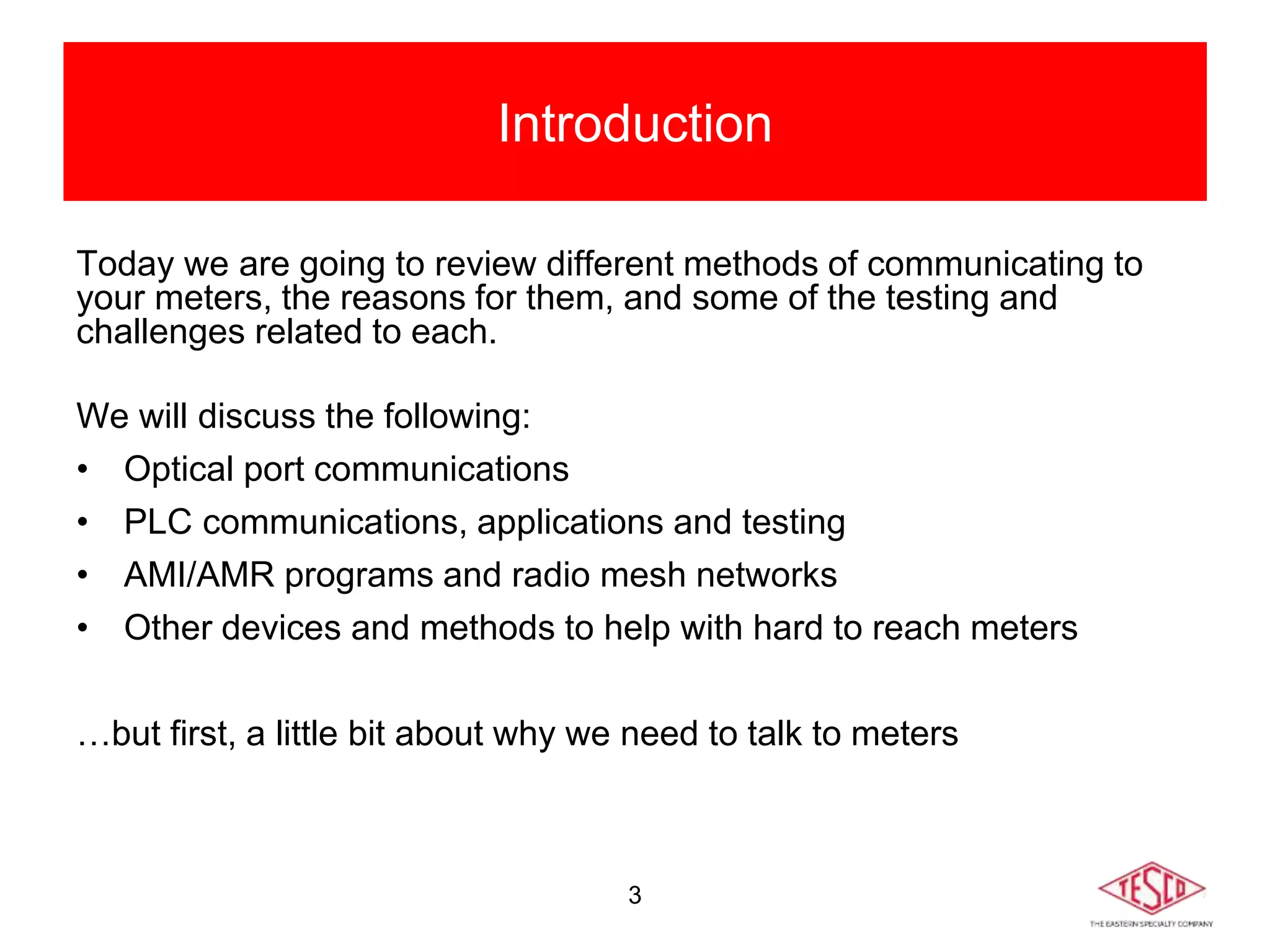 TESCO Tuesday: Communication Equipment | PPTX
