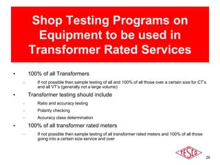 TESCO Tuesday: CT Testing: Theory and Practice | PPT