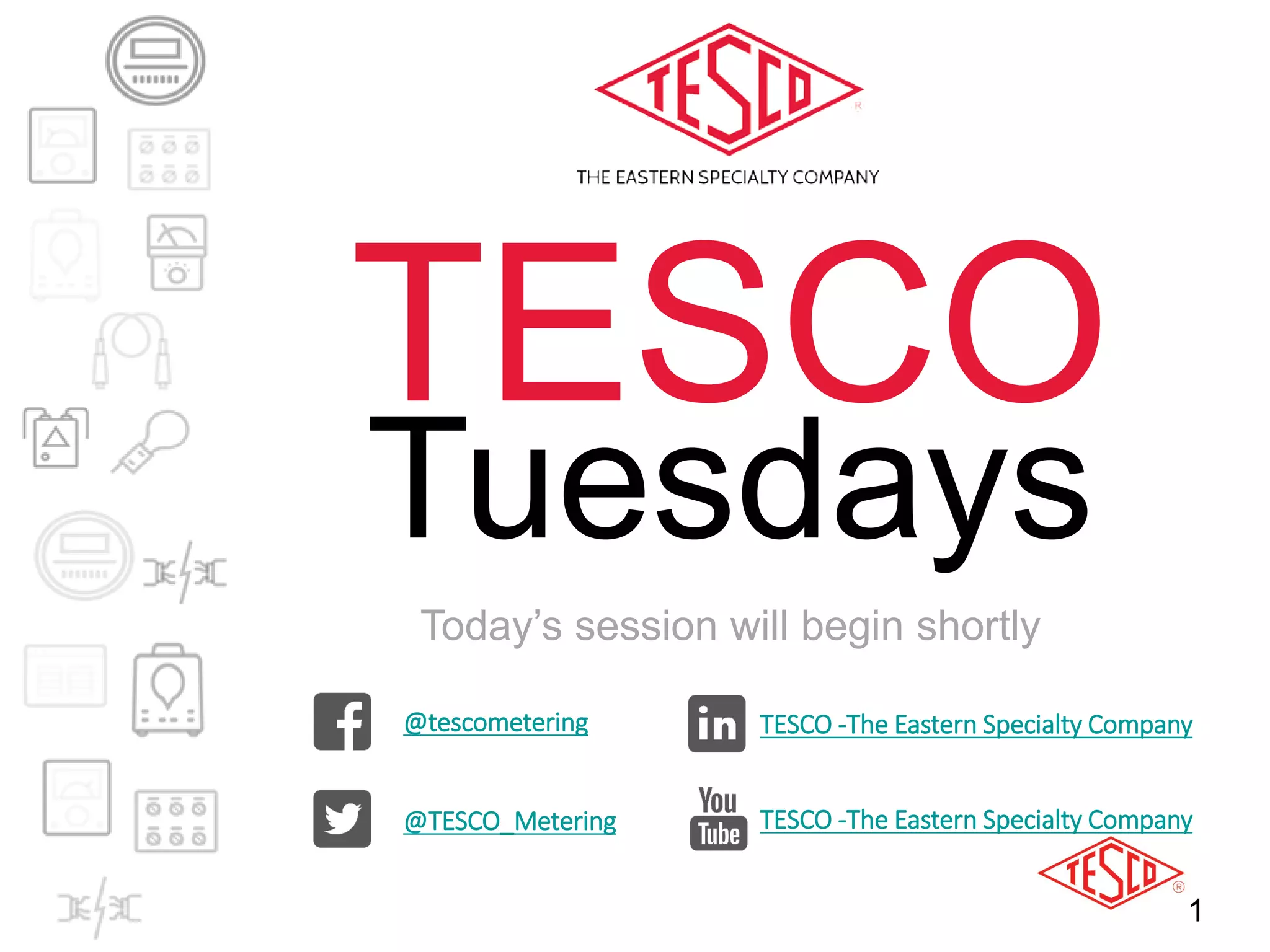 TESCO Tuesday: Metering Configurations | PDF