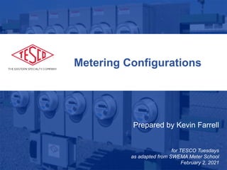 TESCO Tuesday: Metering Configurations | PDF