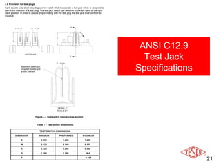 TESCO Tuesday: Test Switch Operation & Accessories | PPT