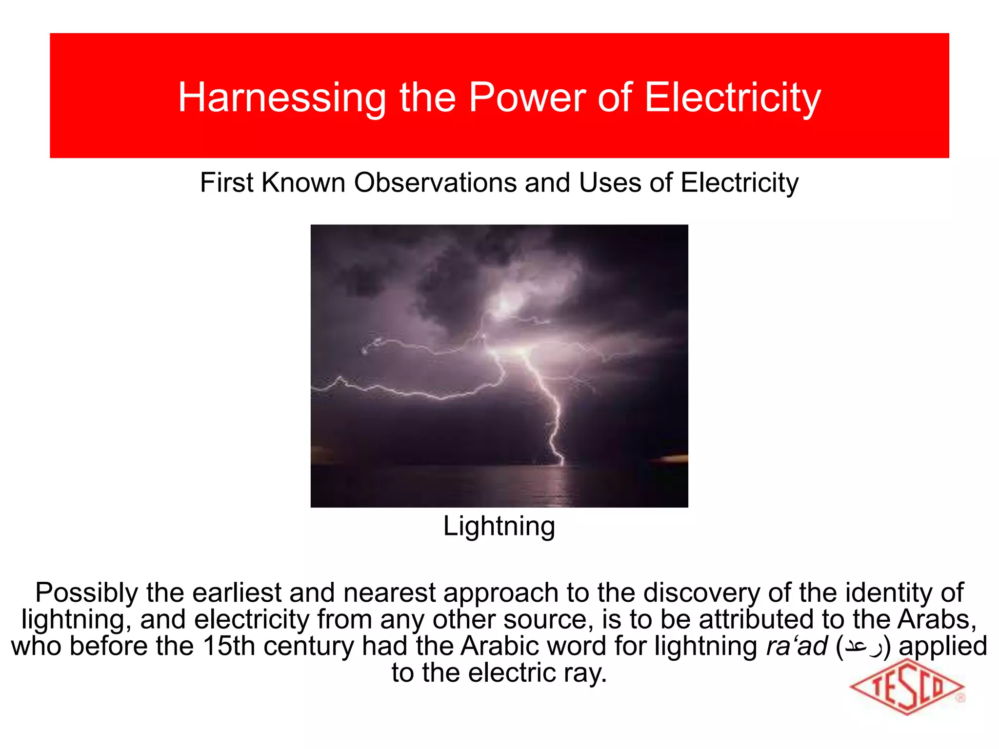 History of Electrical Discovery | PPT