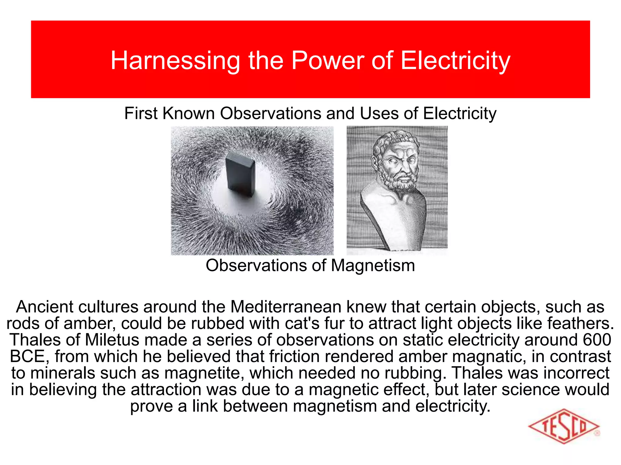 History of Electrical Discovery | PPT