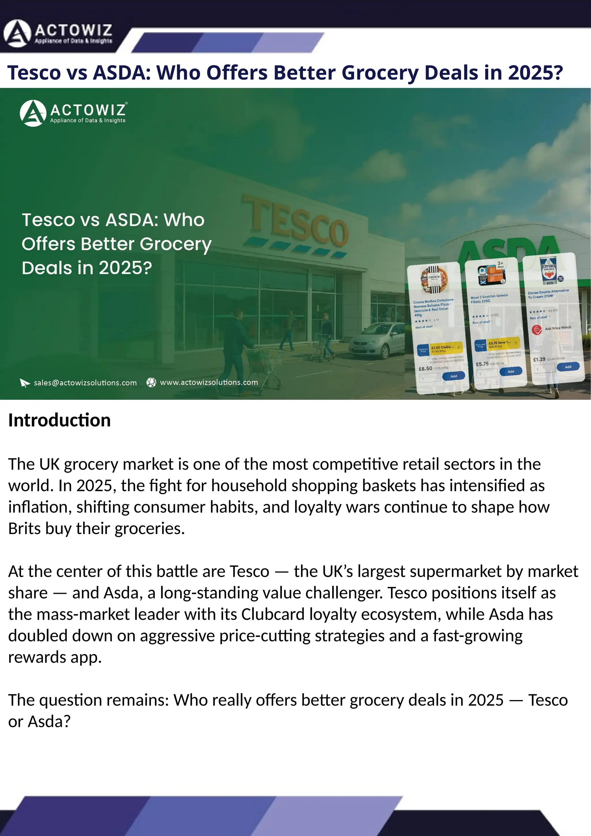 Tesco vs ASDA 2025 – Grocery Deals & Retail Data Insights - Actowiz ...