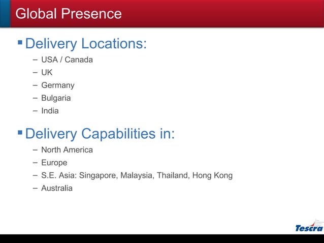 Tescra Introduction | PPT