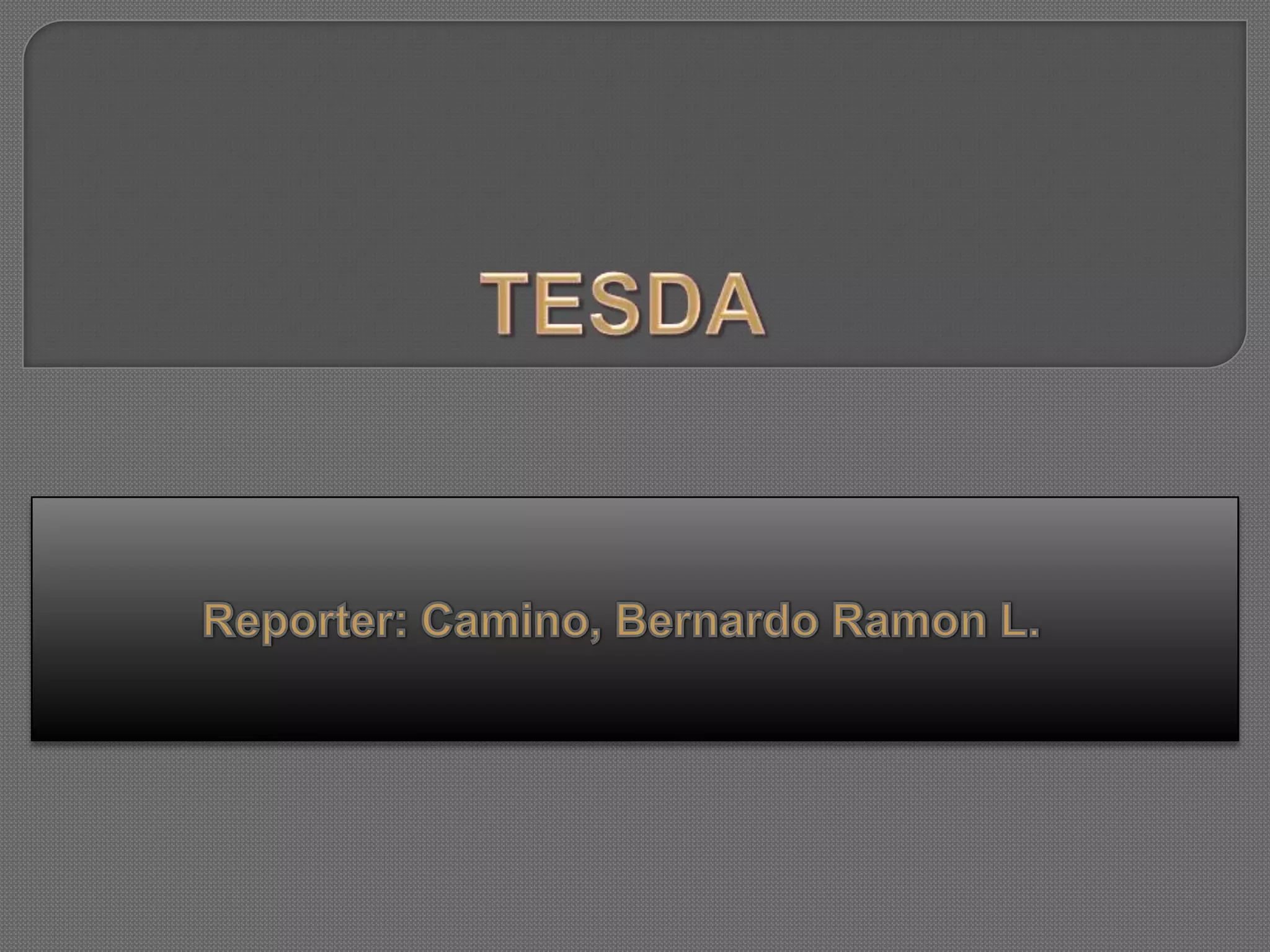Tesda | PPT
