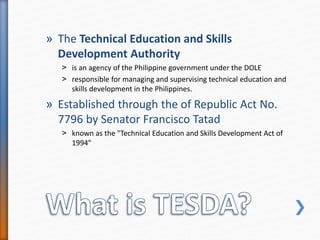 Tesda | PPTX