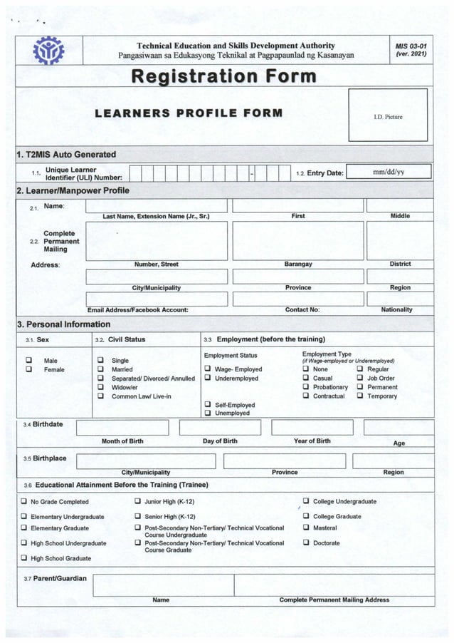 TESDA-DPA-Form-1-Registration-Form-MIS-03-01-2 (2).pdf | Education