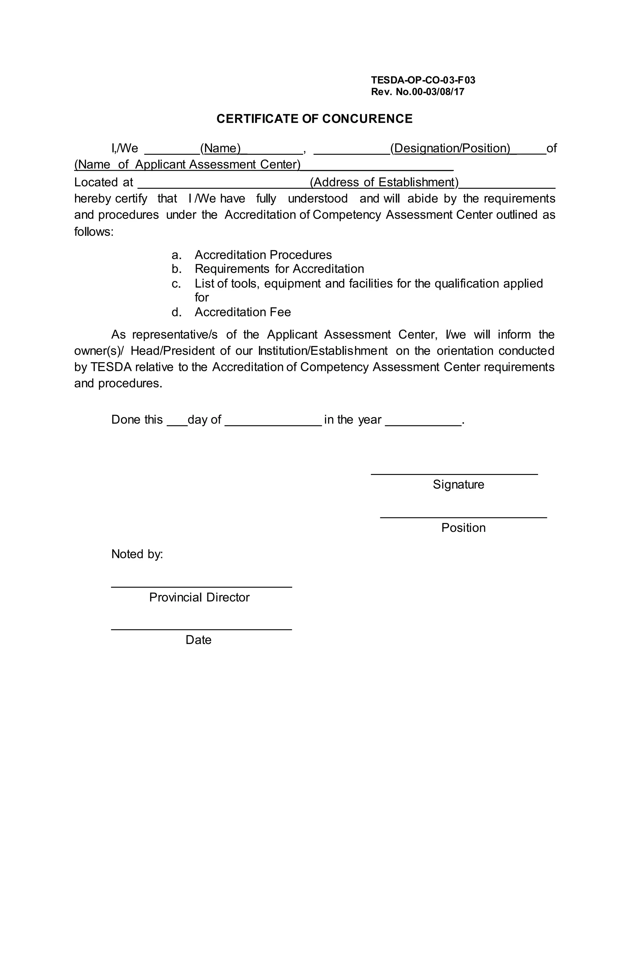 Tesda op-co-03 accreditation- a_cs forms | DOCX