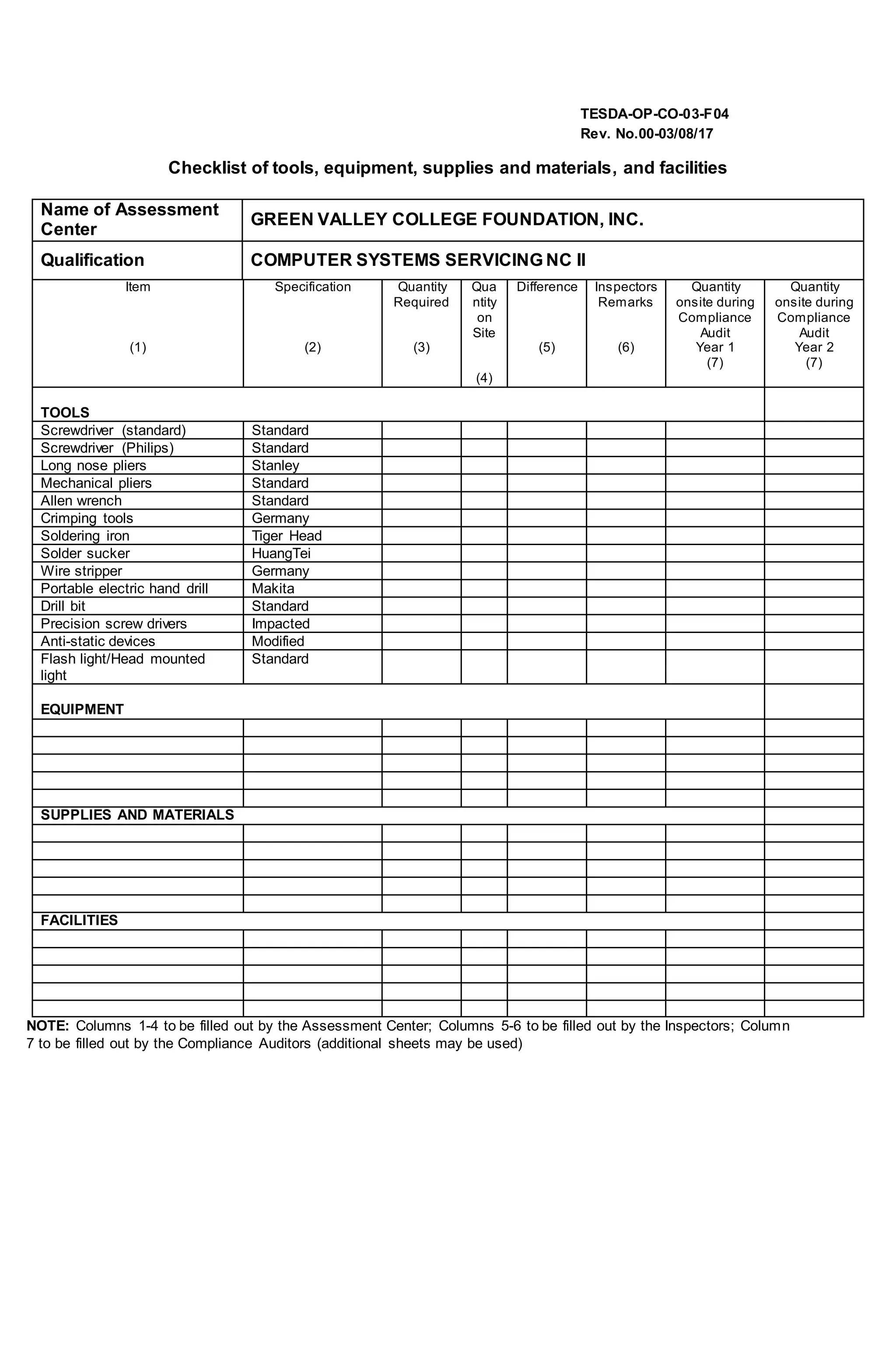 Tesda op-co-03 accreditation- a_cs forms | DOCX