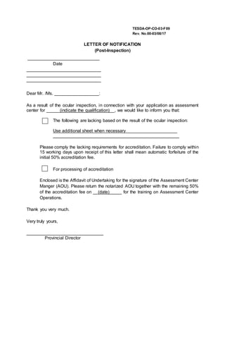 Tesda op-co-03 accreditation- a_cs forms | DOCX