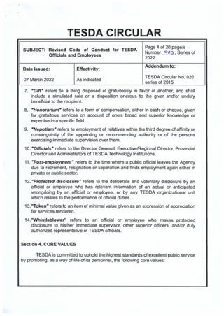 TESDA Circular No. 023-2022.pdf tesda123 | PDF