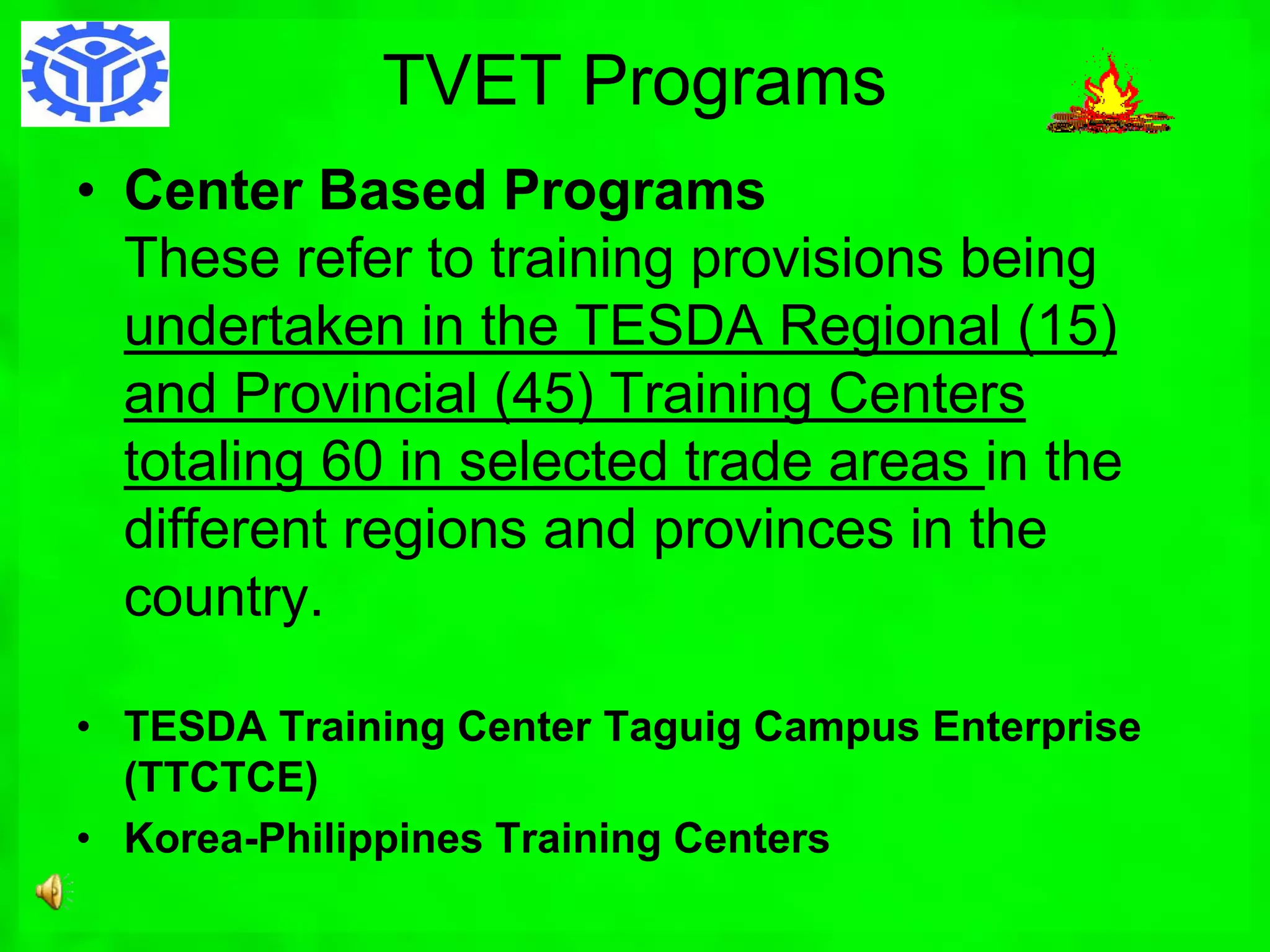 TESDA: TESDA: TVET Training Continuum (Technical Education & Skills ...