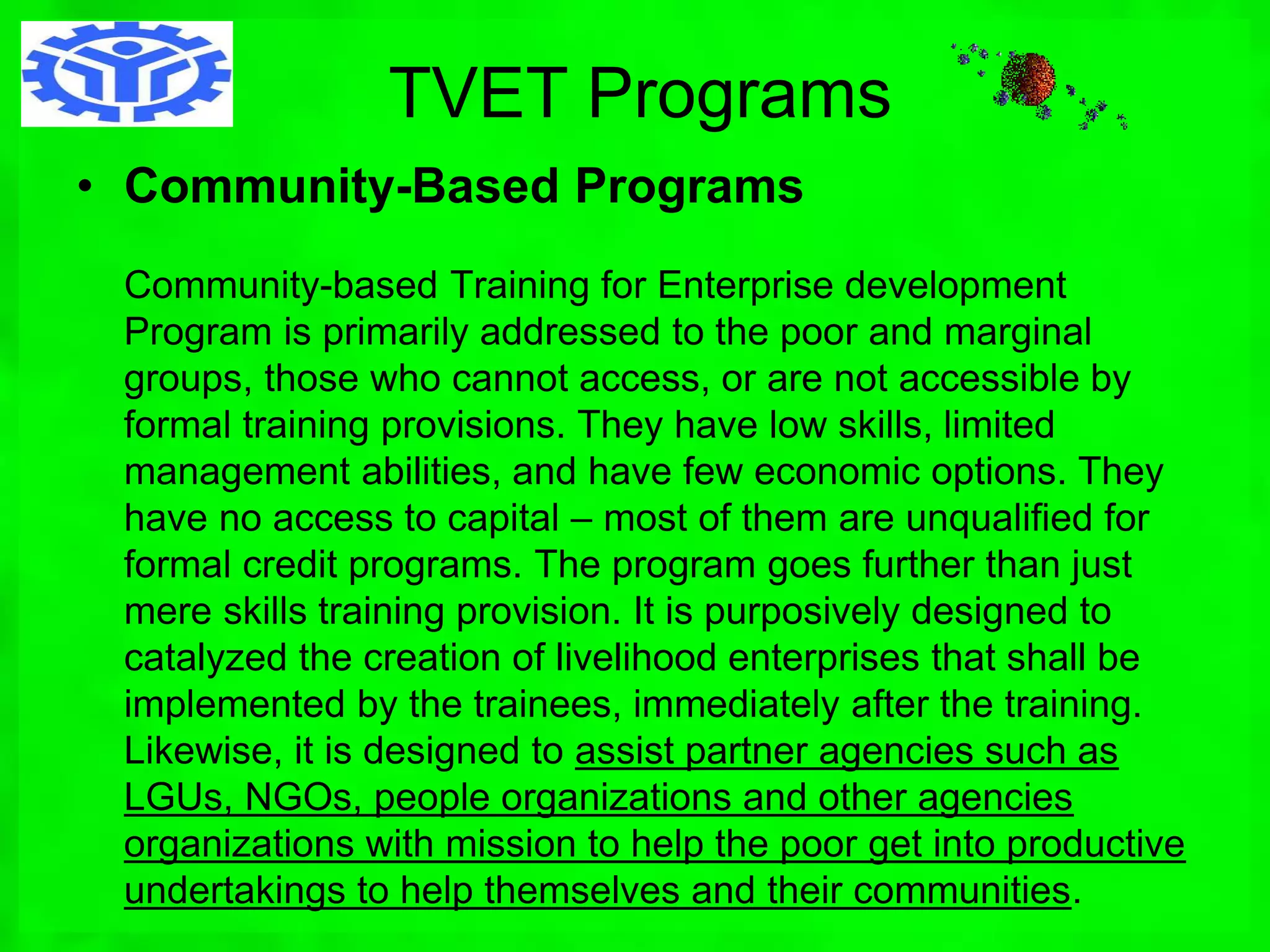 TESDA: TESDA: TVET Training Continuum (Technical Education & Skills ...