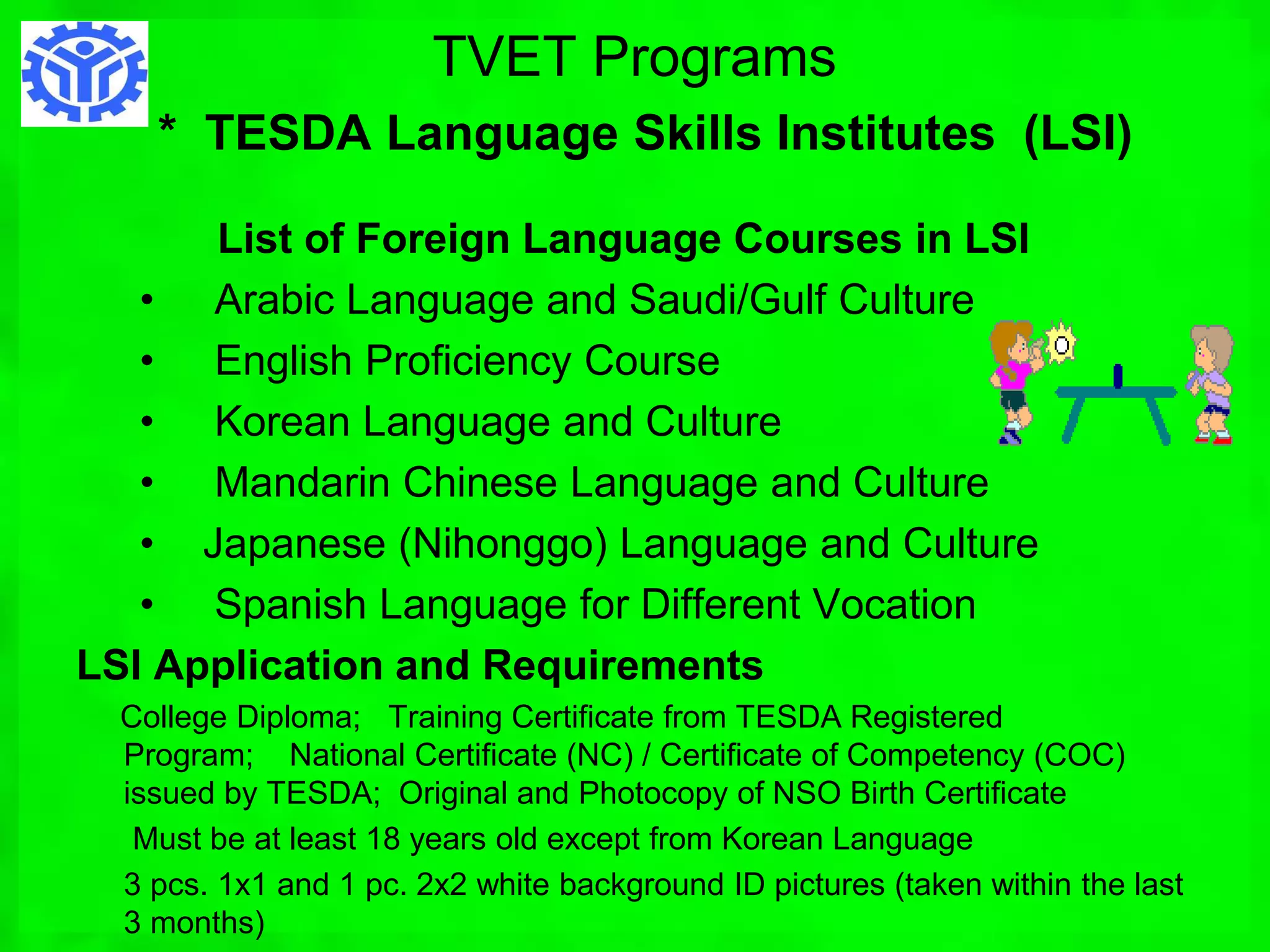 TESDA: TESDA: TVET Training Continuum (Technical Education & Skills ...