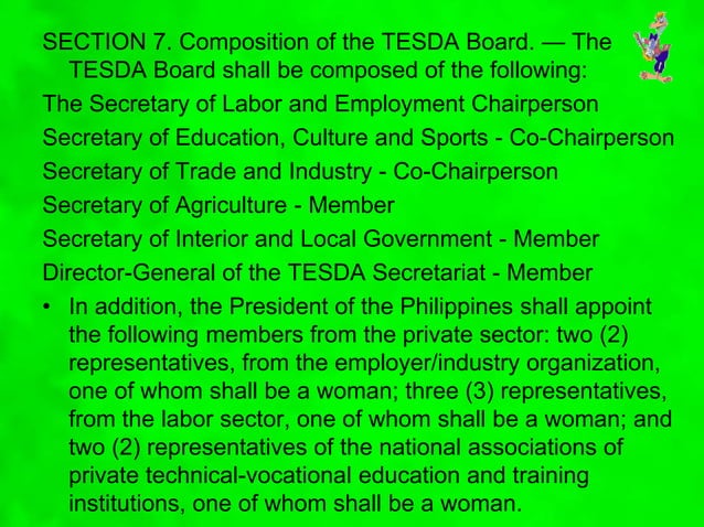 TESDA: TESDA: TVET Training Continuum (Technical Education & Skills ...