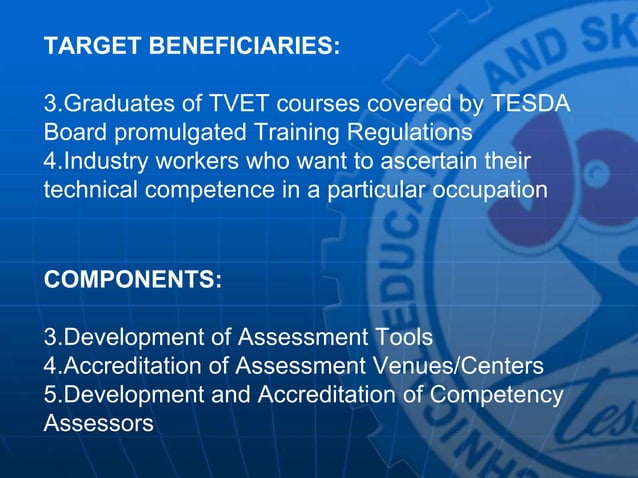 Tesda programs presentation dti2 | PPT