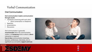 Communication Skills (1) Verbal and Nonverbal Communications | PPTX
