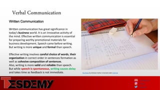 Communication Skills (1) Verbal and Nonverbal Communications | PPTX