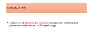 GLOBALIZATION and The Globalization Paradox: Why Global Markets, States ...