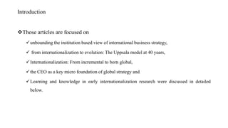 Internationalization Process of Traditional and Born-Global Firms and ...