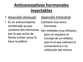 Métodos anticonceptivos | PPTX