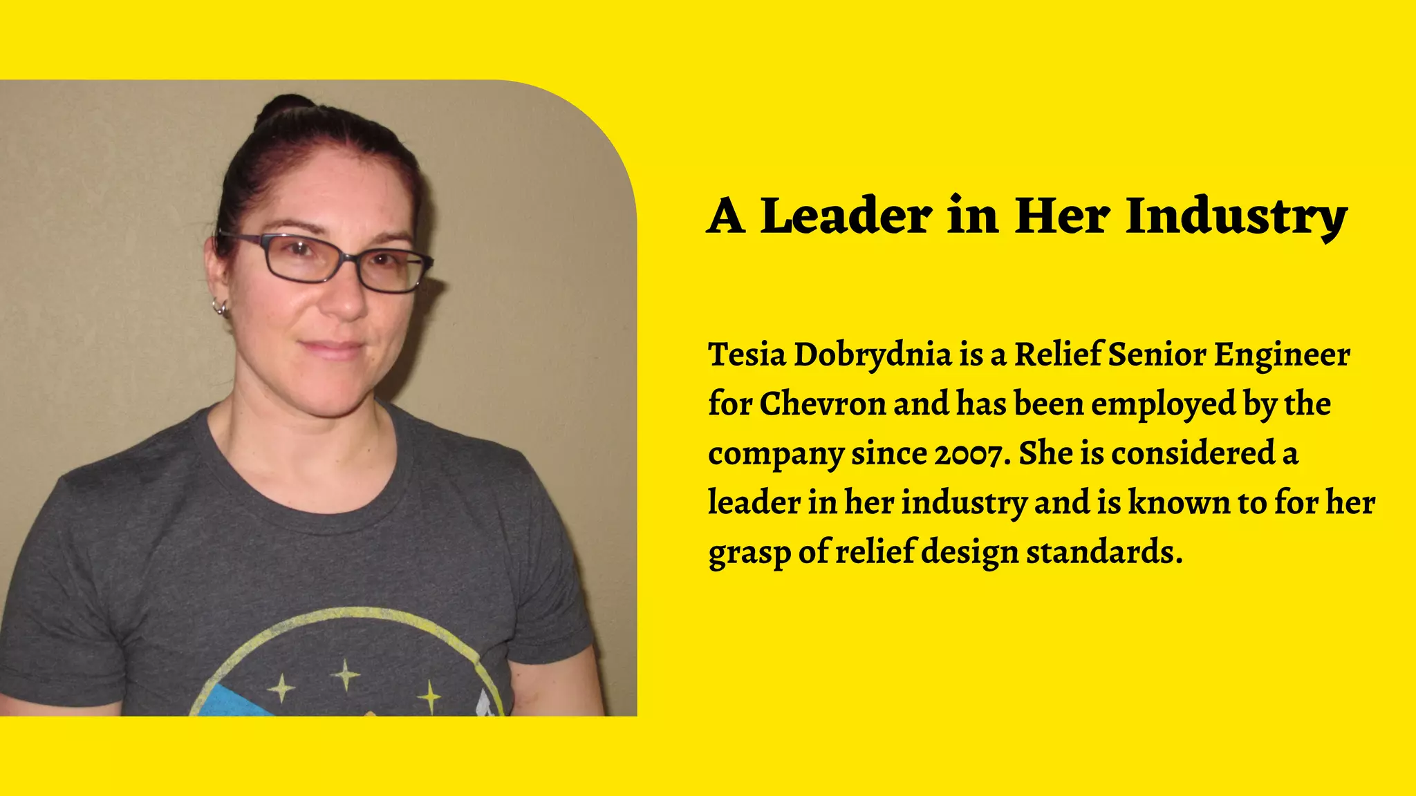 Tesia Dobrydnia - The Relief Senior Engineer | PPT