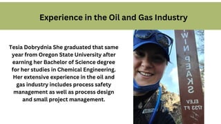 Tesia Dobrydnia | Chemical Engineer | PDF