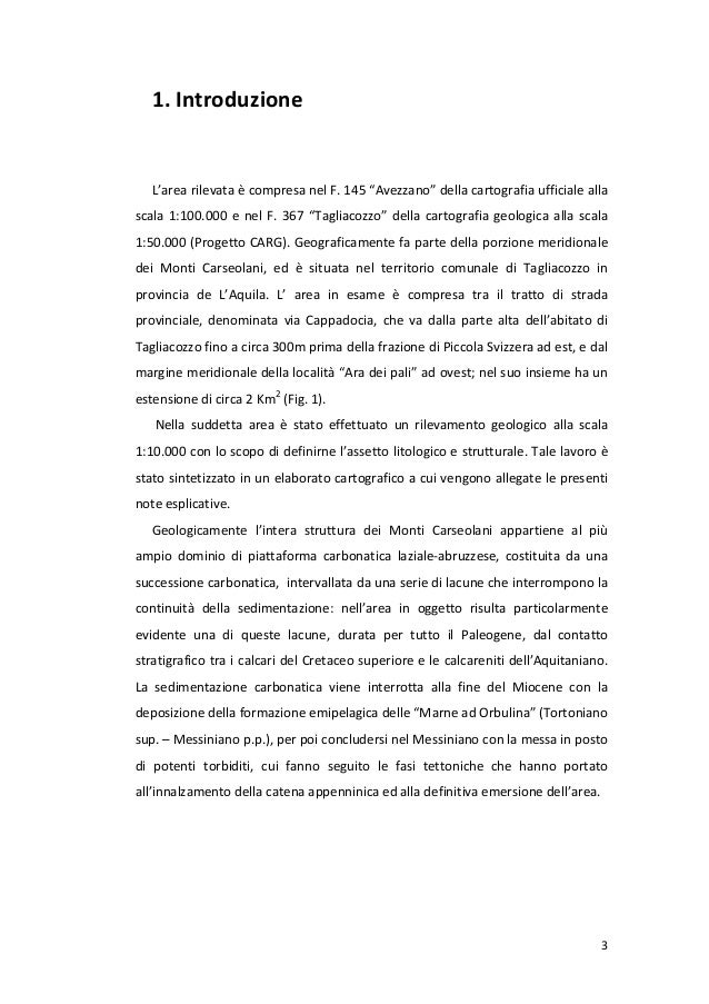 Esempio Di Introduzione Tesi Triennale