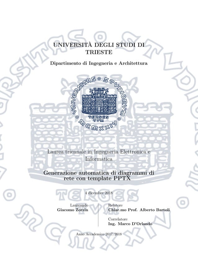 Generazione automatica diagrammi di rete con template pptx | PDF