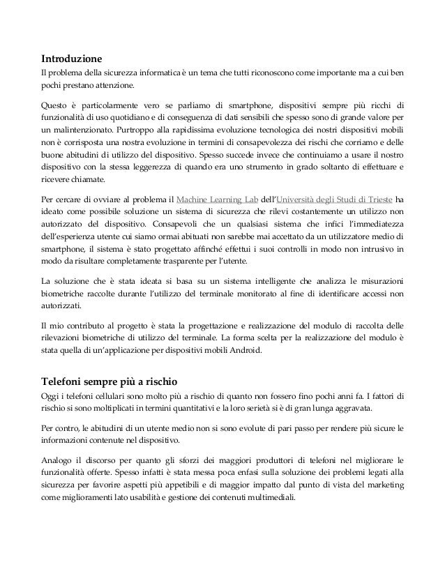 Tesi laurea triennale Ingegneria Informatica - Francesco Bianchi