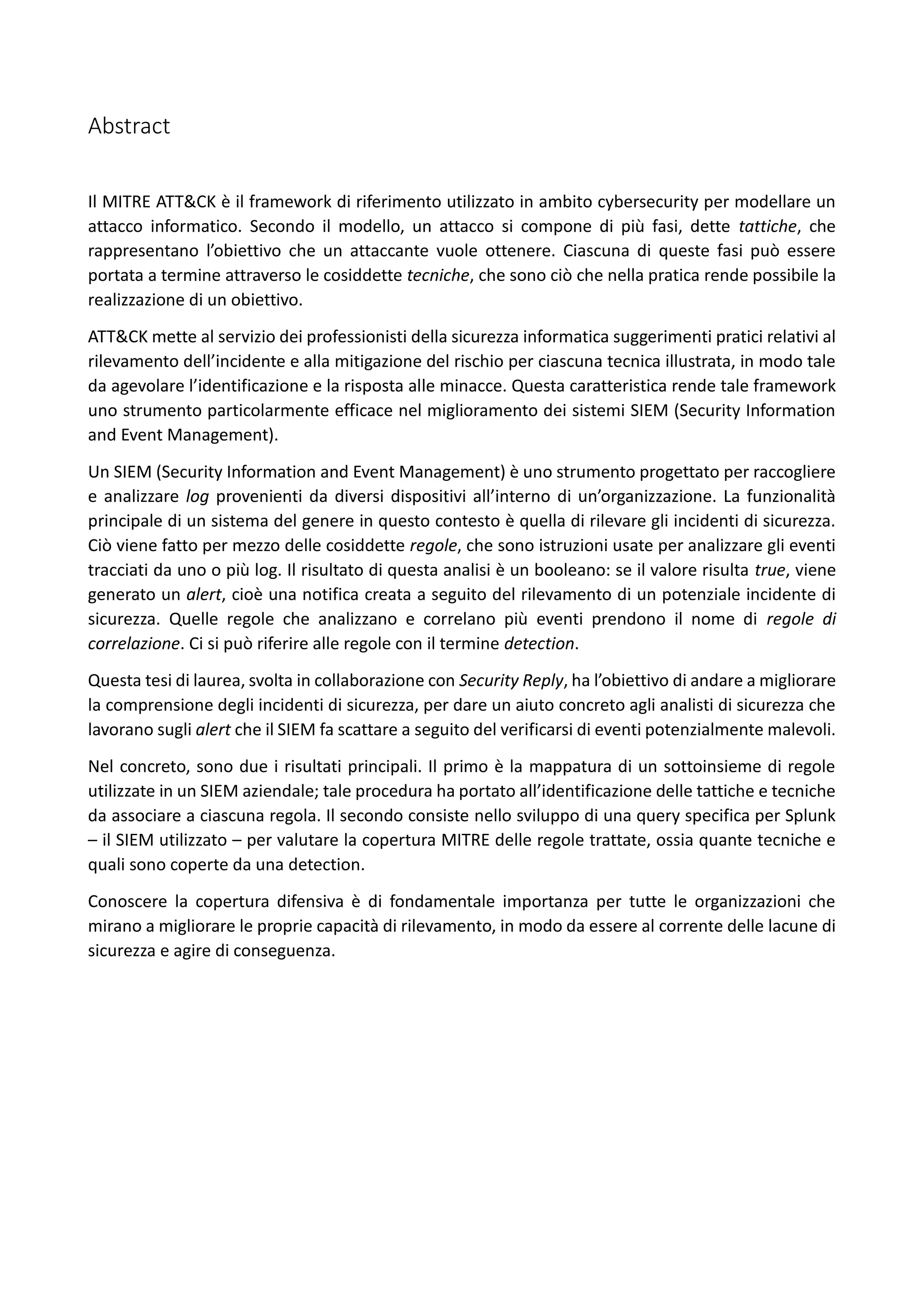 Mapping Security Information And Event Management Siem Rules To Tactics And Techniques Of The