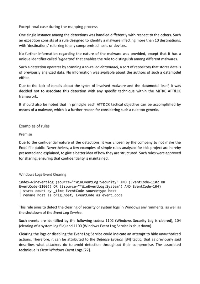 Mapping Security Information And Event Management Siem Rules To Tactics And Techniques Of The