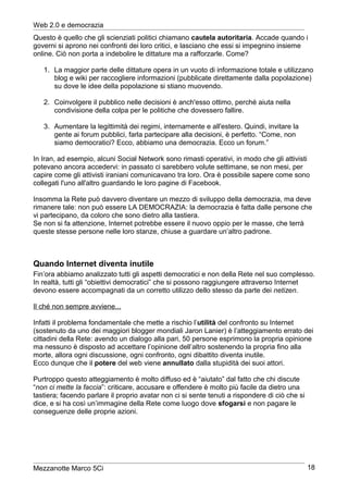 Web 2.0 e Democrazia | PDF | Technology & Computing