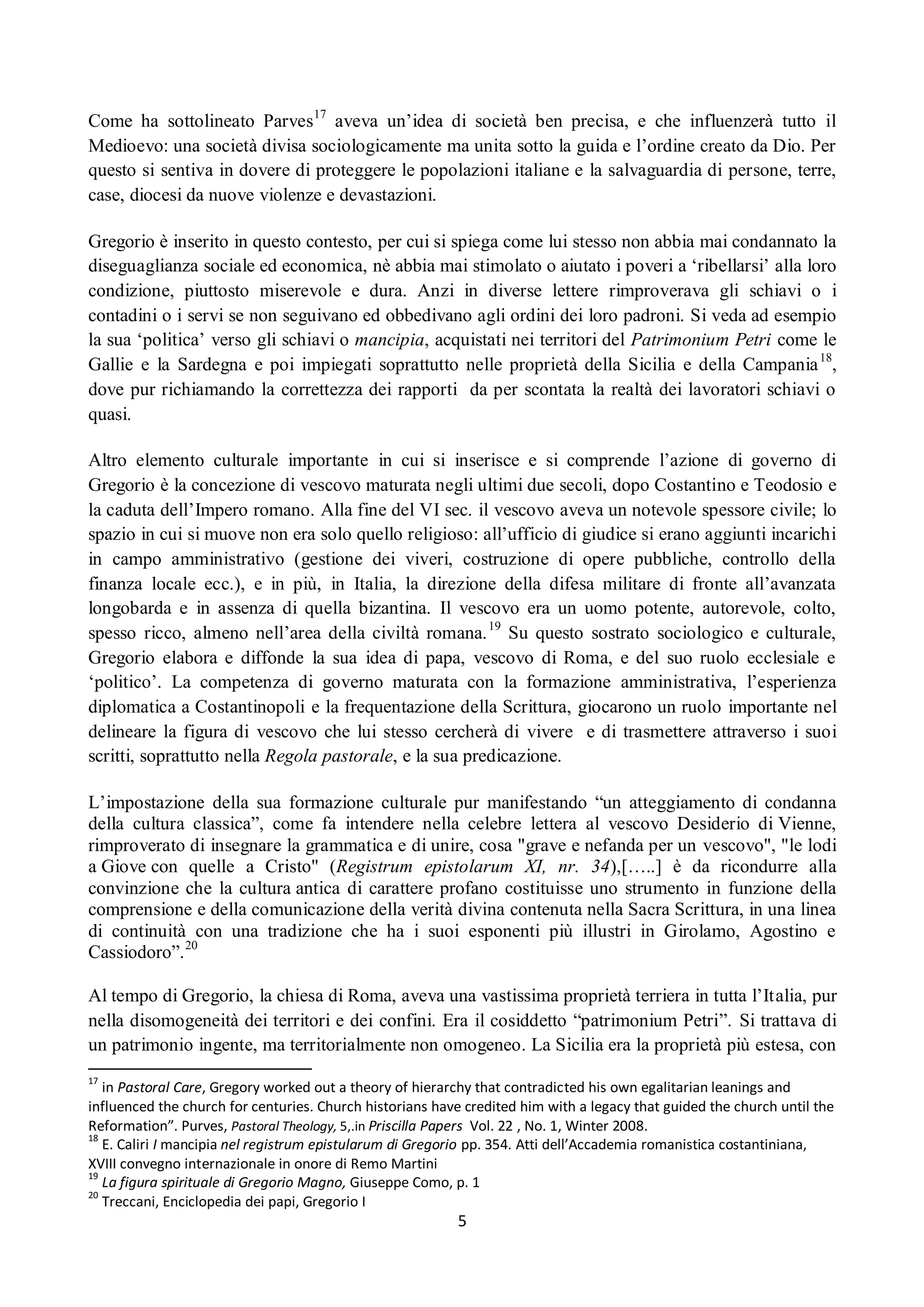 Tesina papa gregorio i magno | PDF