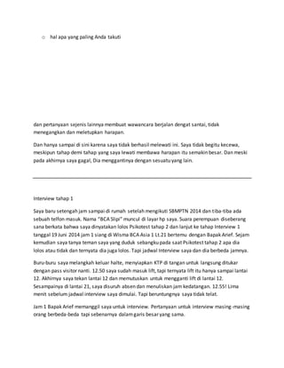 Tes Interview PPA BCA | DOCX