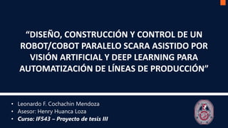 robor scara paralelo tesis 3 UNI | PPTX