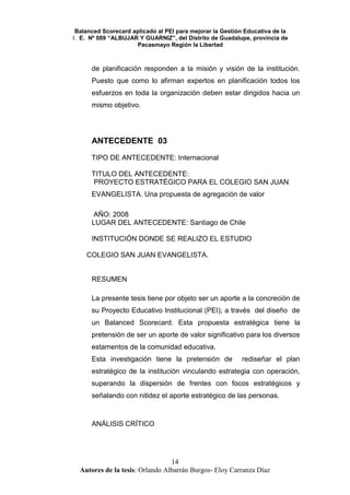 balanced scorecard aplicado al PEI | DOCX