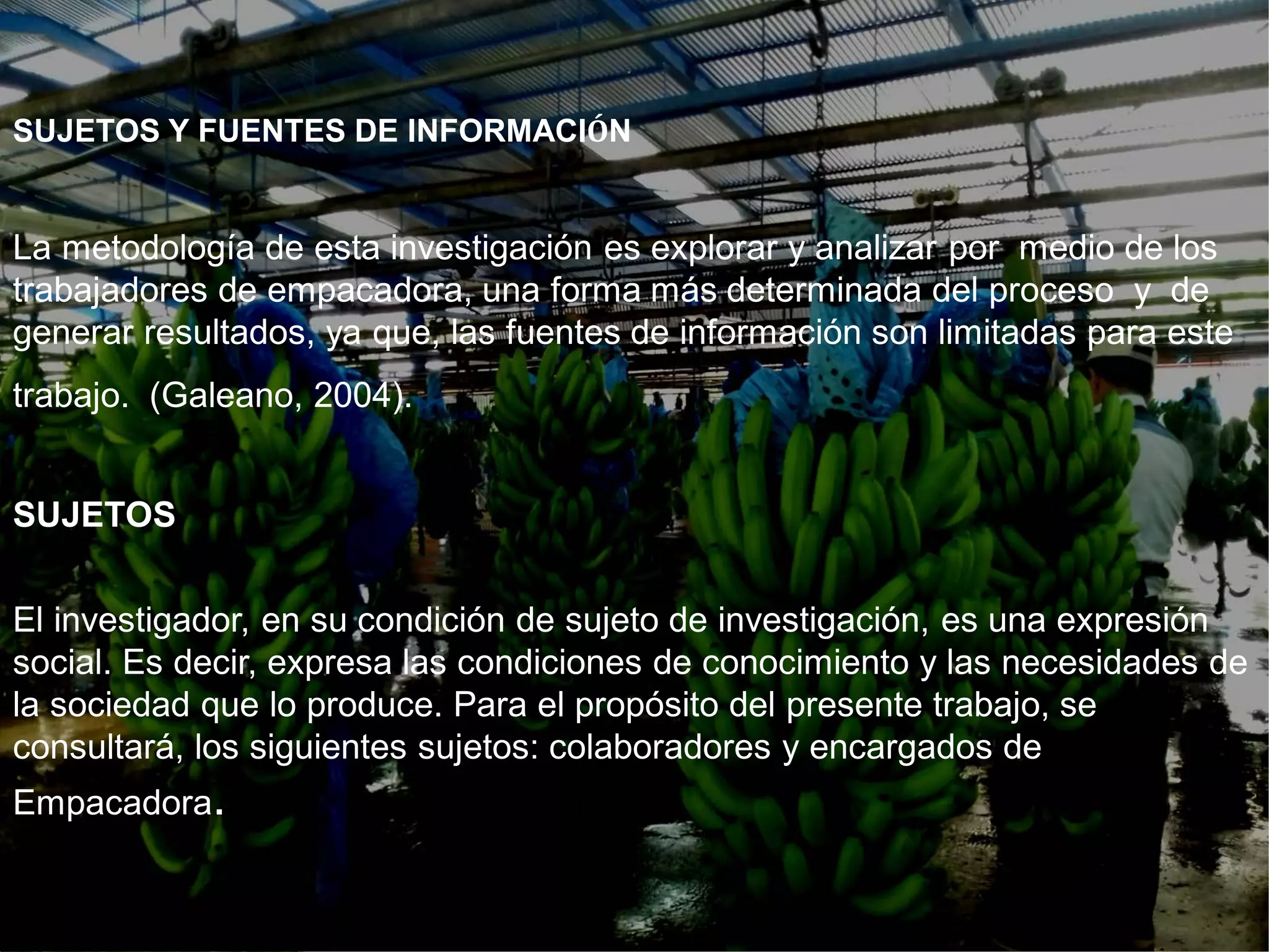 Análisis del proceso de banano en el área de producción de la ...