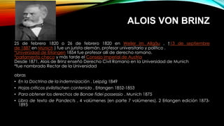 Tesis de brinz | PPTX