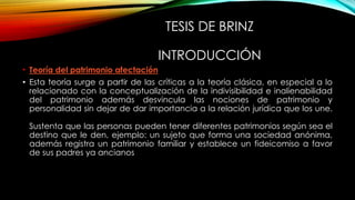 Tesis de brinz | PPTX