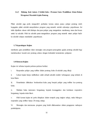 Tesis gejala ponteng | PDF