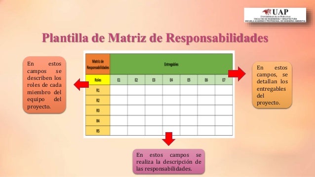 Matriz de Responsabilidades ppt