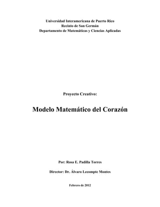 Modelo Matemático del Corazón | DOCX