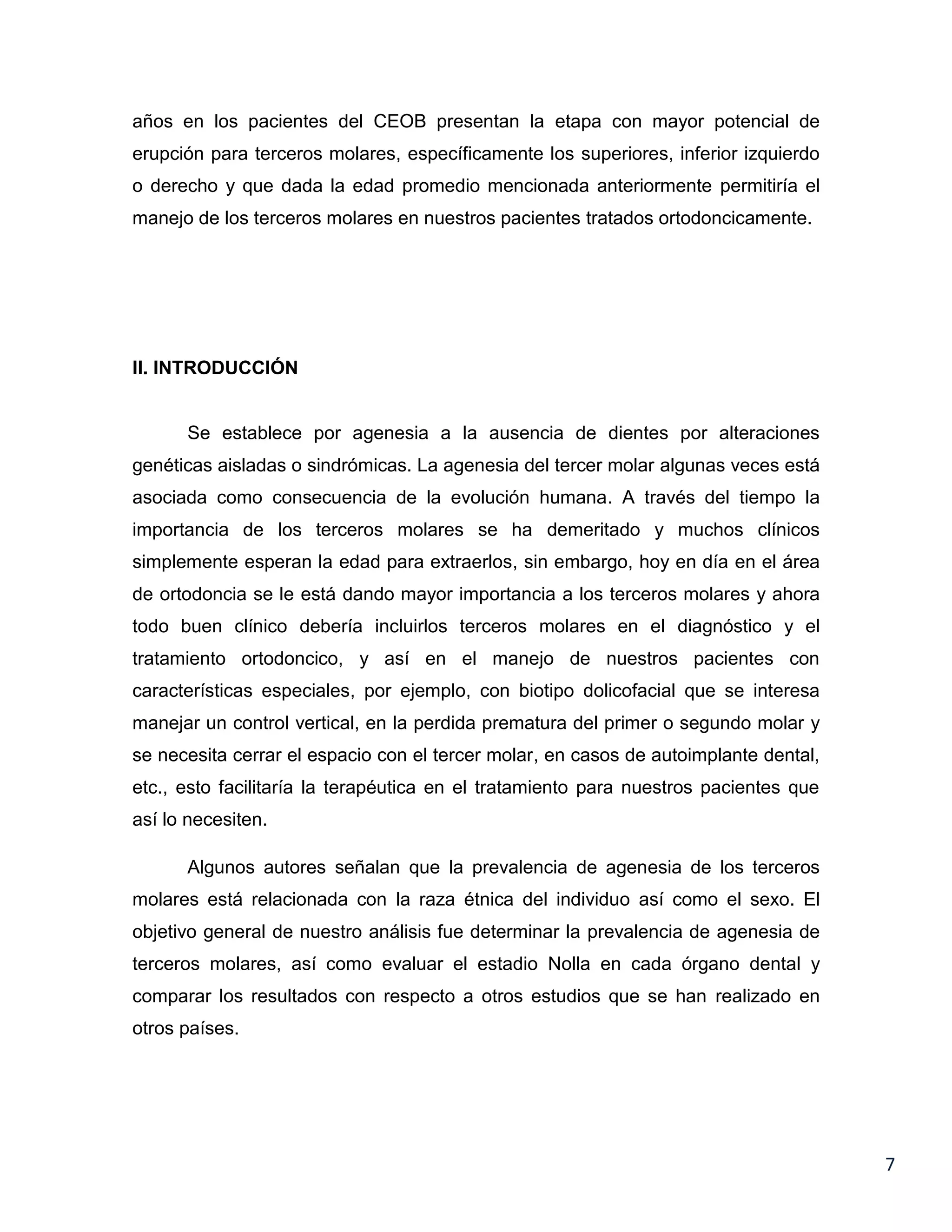DR. ALAN IBARRA. Prevalencia de agenesia de terceros molares y estadio ...