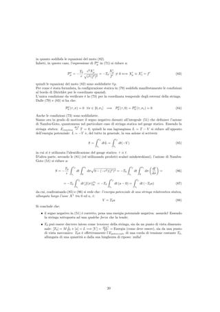 Stringhe Relativistiche Classiche | PDF