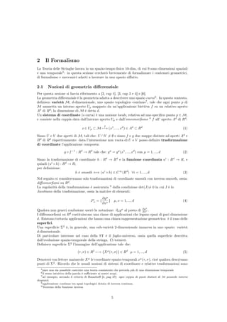 Stringhe Relativistiche Classiche | PDF